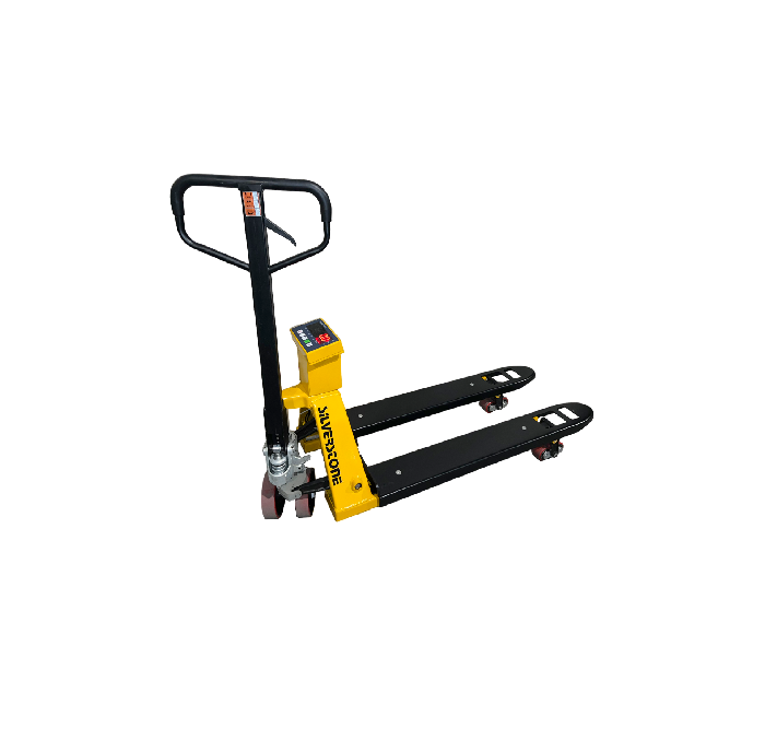 AC20S - Hand pallet truck with scale, 2000kg :: Silverstone Materialhantering